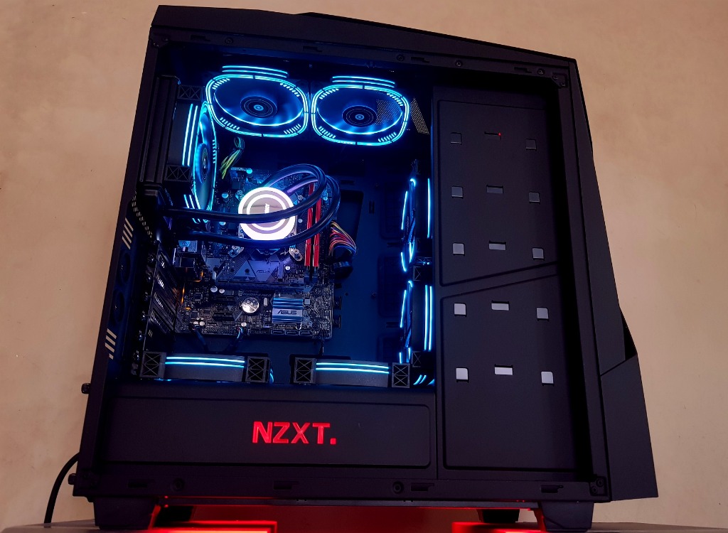 Desktop PC System Unit in a NZXT Noctis 450 Gaming Rig - Like Build ...