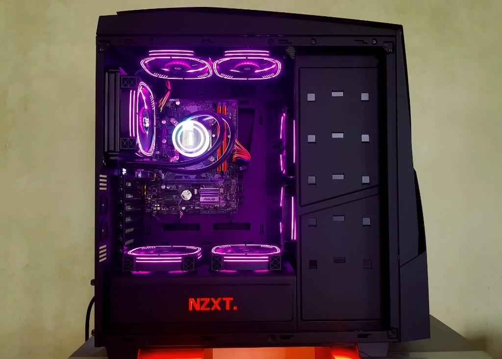 Desktop PC System Unit in a NZXT Noctis 450 Gaming Rig - Like Build ...