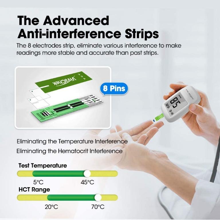 Diabete Test Kit, Blood Sugar Tester [2021 Upgrade] with Ketone and ...