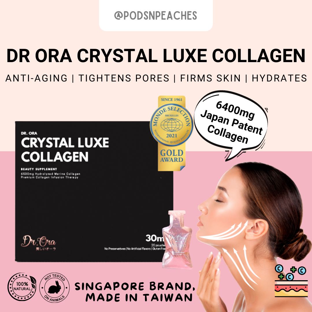 Dr Ora Crystal Luxe Collagen| 6500mg Type 1 Premium Marine Collagen ...