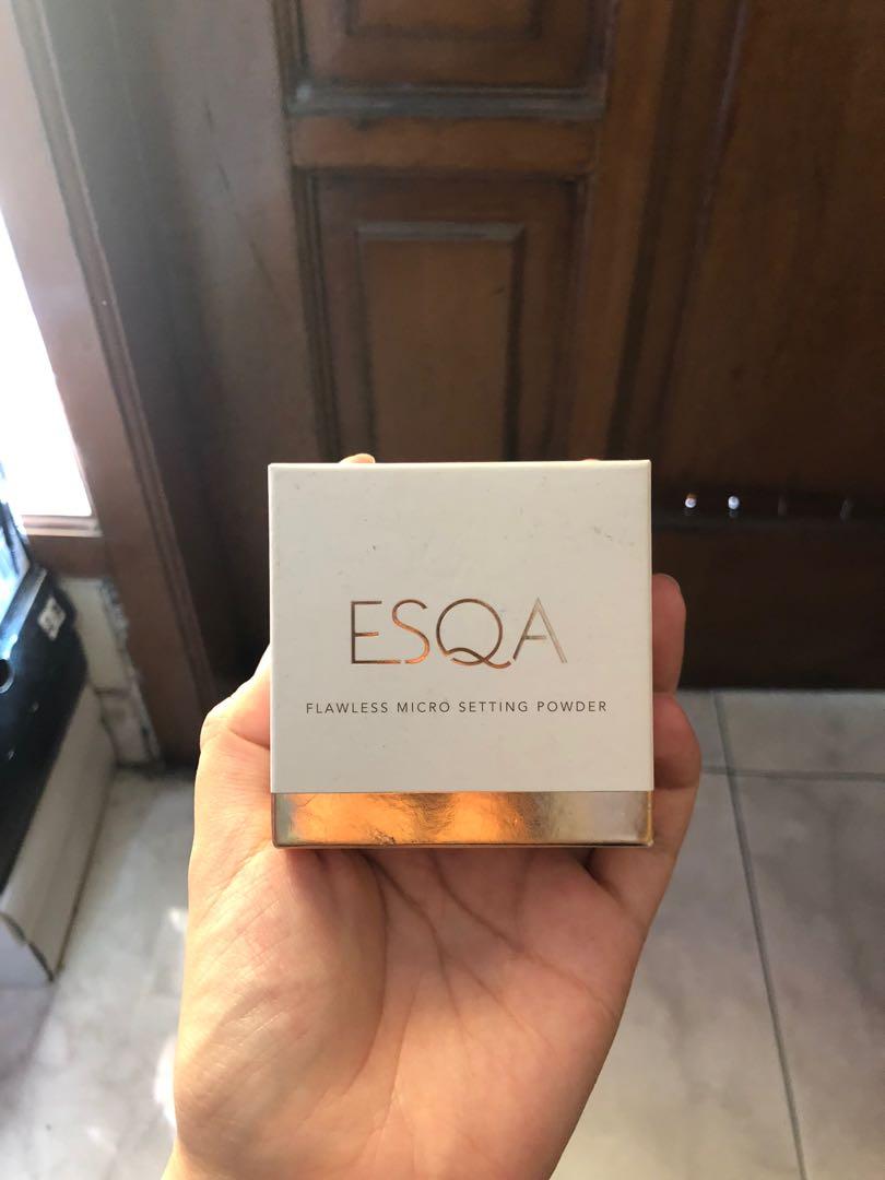 Esqa Flawless Setting Powder - Shade Custard, Kesehatan & Kecantikan ...