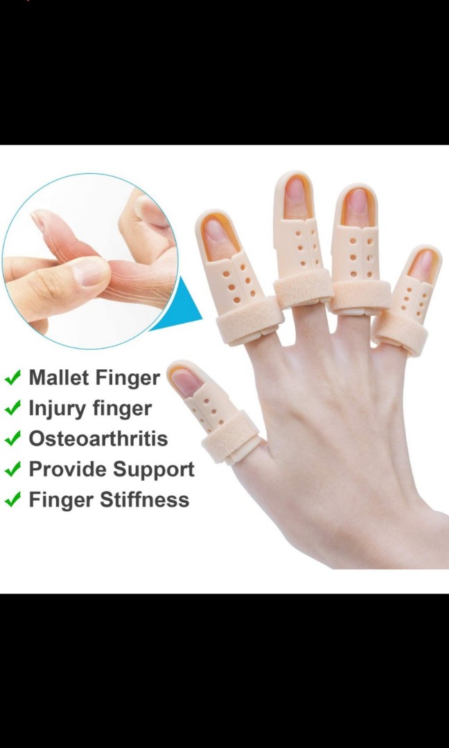 Finger splint brace, Health & Nutrition, Assistive & Rehabilatory Aids ...