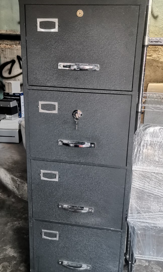 Fireproof cabinet with vault, Furniture & Home Living, Security & Locks ...