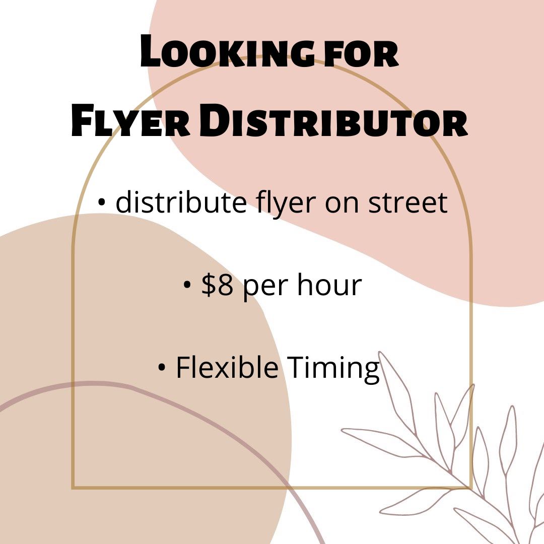 Flyer Distributor, Jobs, Sales, Retail & Marketing on Carousell