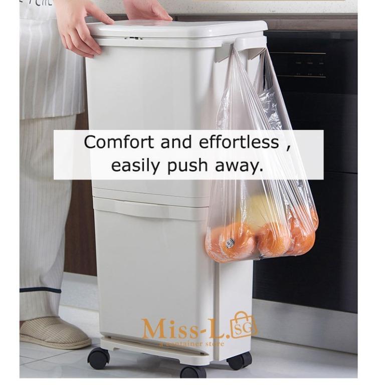 HEMNES-2 tier Movable Trash Bin/dustbin /rubbish bin /trash bin ...