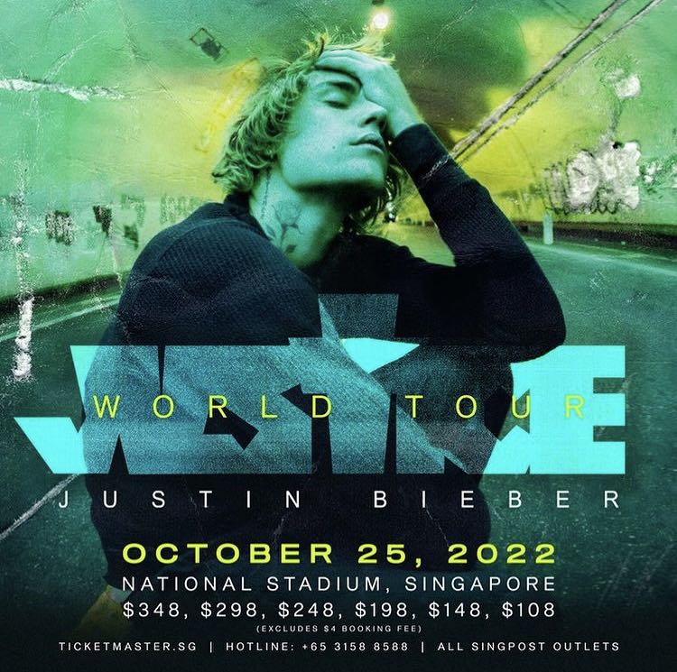 Justin Bieber Justice World Tour Tickets, Tickets & Vouchers, Event ...