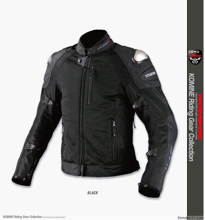 Komine JK-700 Titanium mesh jacket JK 700 armour riding, Motorcycles ...
