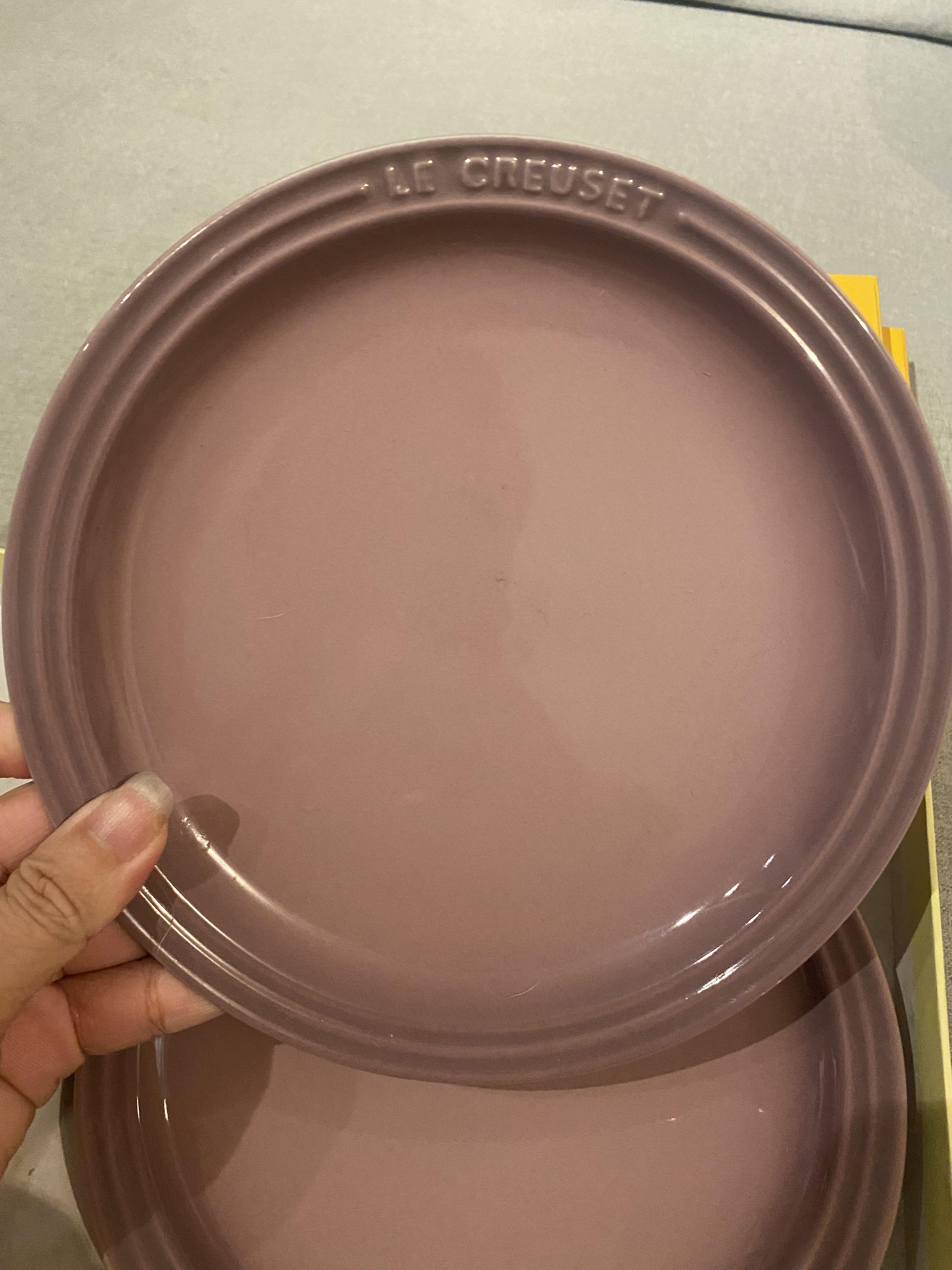 Le Creuset Plates - Mauve Pink, Furniture & Home Living, Kitchenware ...