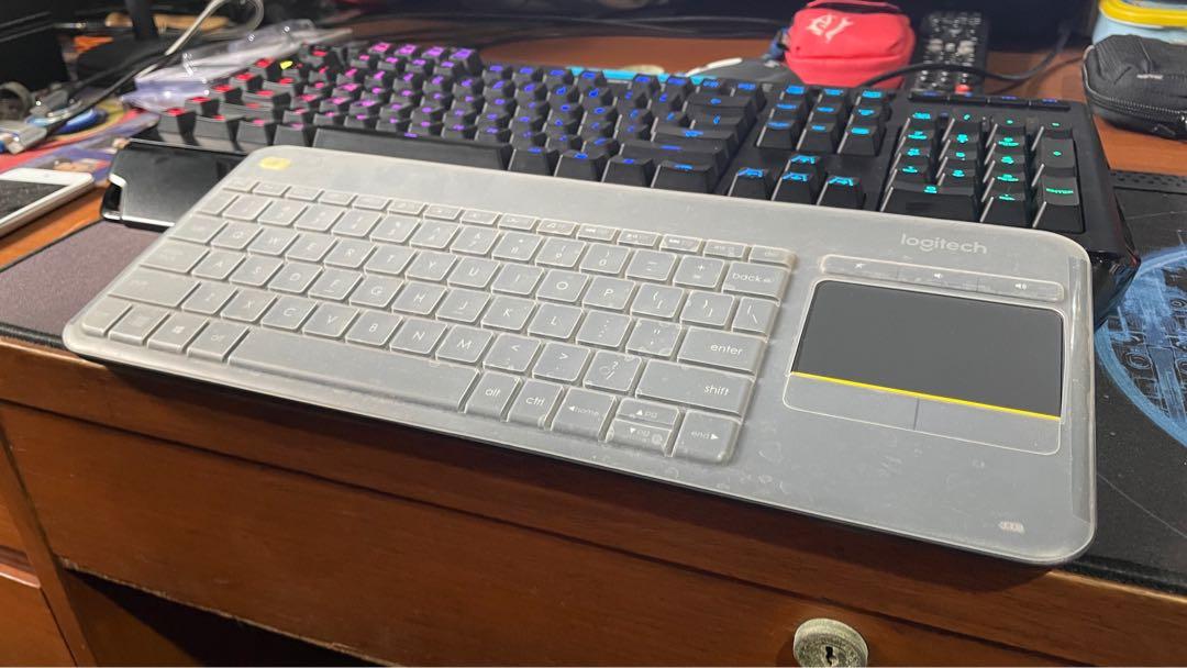 Logitech K400 Plus (K400+) Unifying wireless KB + trackpad, Computers ...