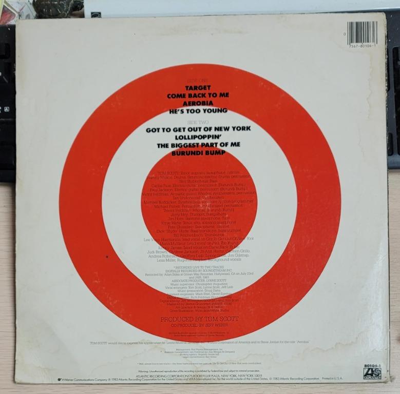 LP 黑膠 TOM SCOTT TARGET 1983 舊唱片 英文碟, 興趣及遊戲, 音樂、樂器 & 配件, 音樂與媒體 - 黑膠碟 ...