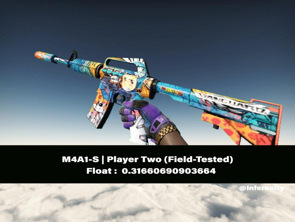 M4A1-S Player Two FT CSGO SKINS KNIVES, Video Gaming, Gaming ...