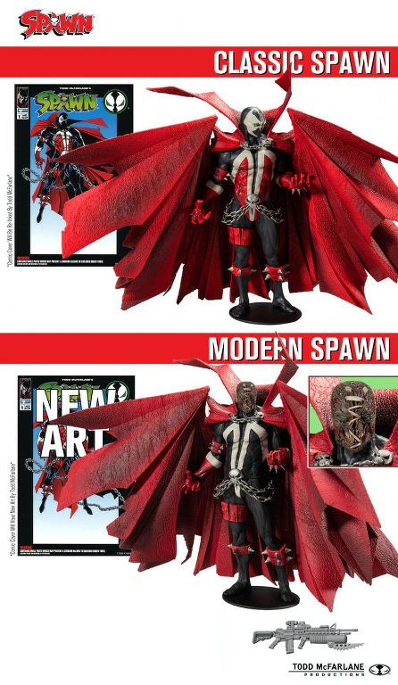 McFarlane Kickstarter Classic Spawn & Modern Spawn set, Hobbies & Toys, Toys & Games on Carousell