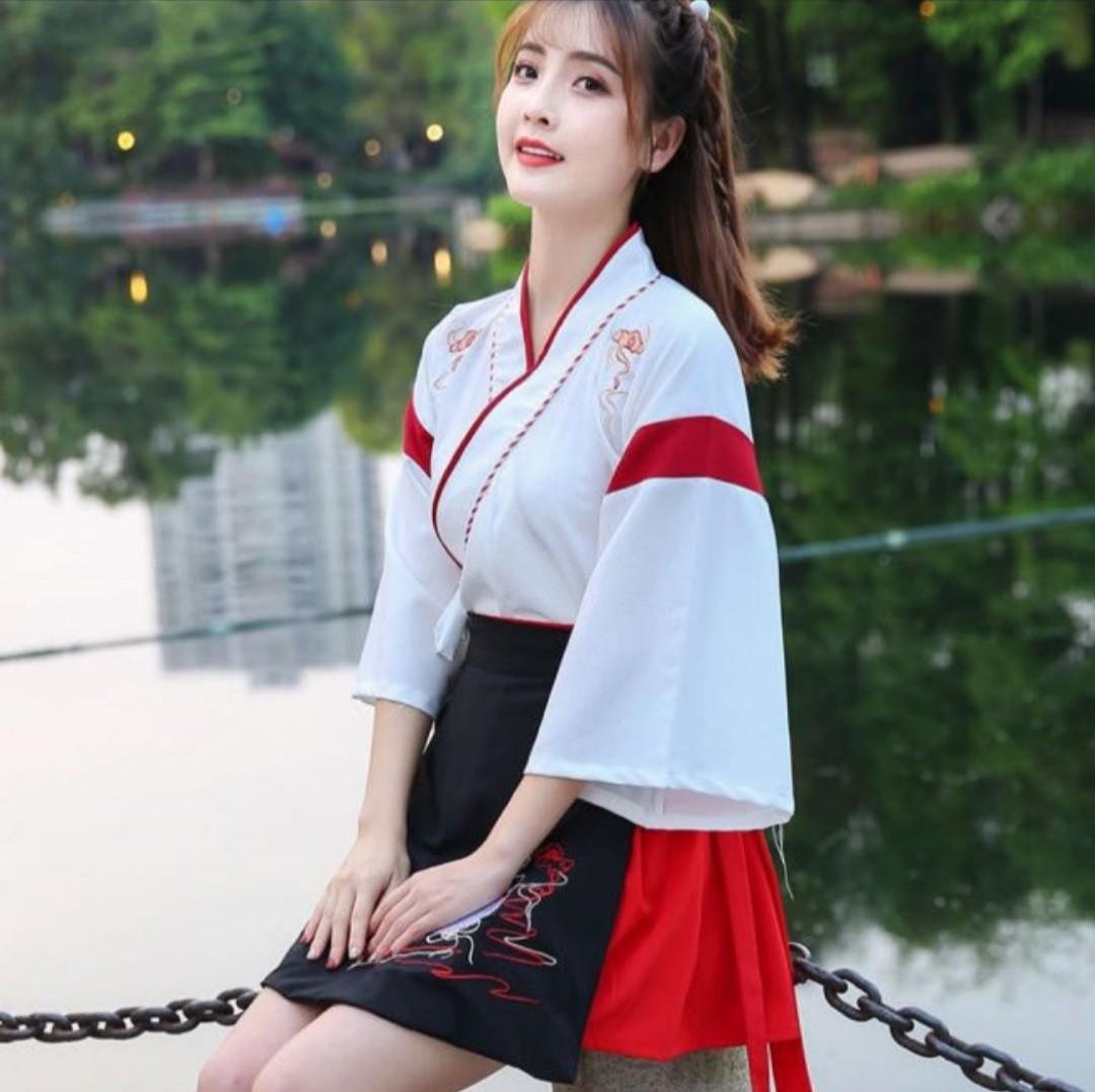 Mini Kitsune Hanfu, Women's Fashion, Dresses & Sets, Traditional ...