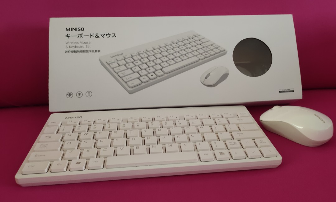 Miniso wireless Mouse and Keyboard set, Computers & Tech, Parts ...