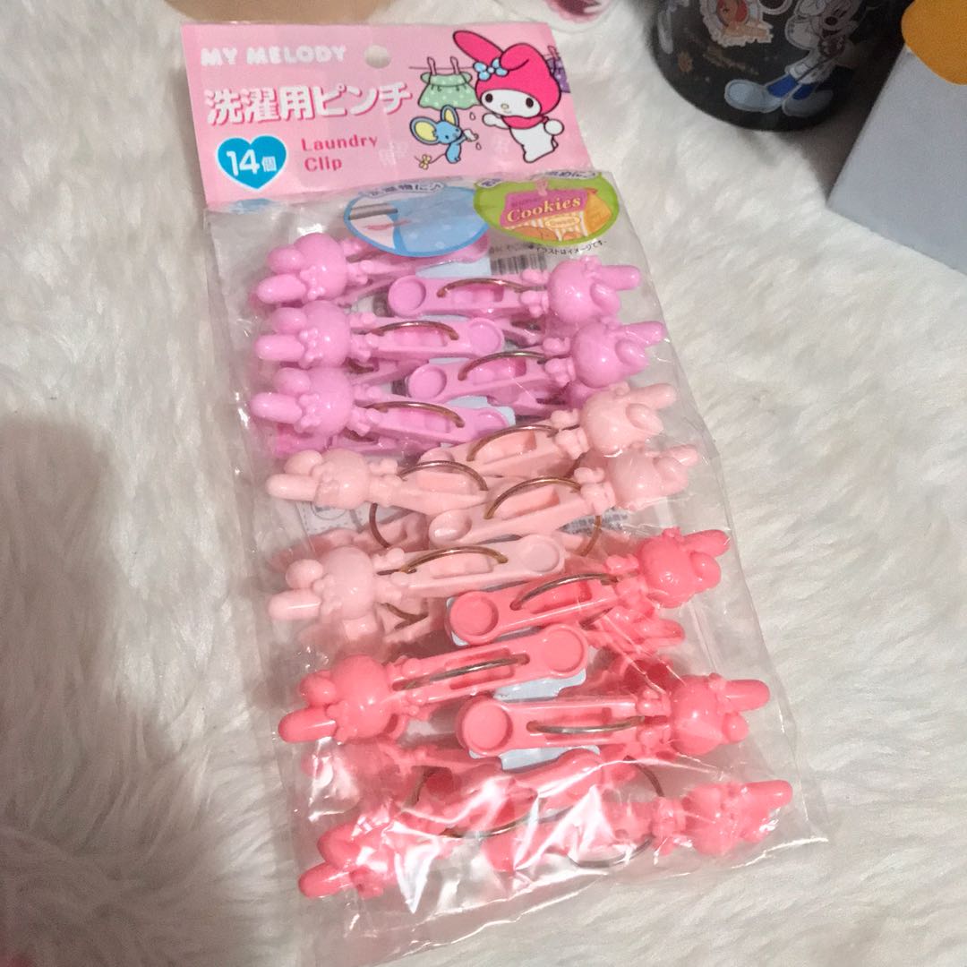 My Melody Clothes Pin, Furniture & Home Living, Home Improvement ...