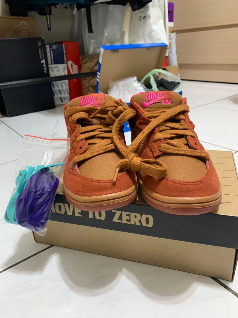 Nike Wmns Dunk Low Disrupt 2 咖啡 磚紅 粉紅 解構 女鞋 DH4402-200, 他的時尚, 鞋, 運動鞋在旋轉拍賣