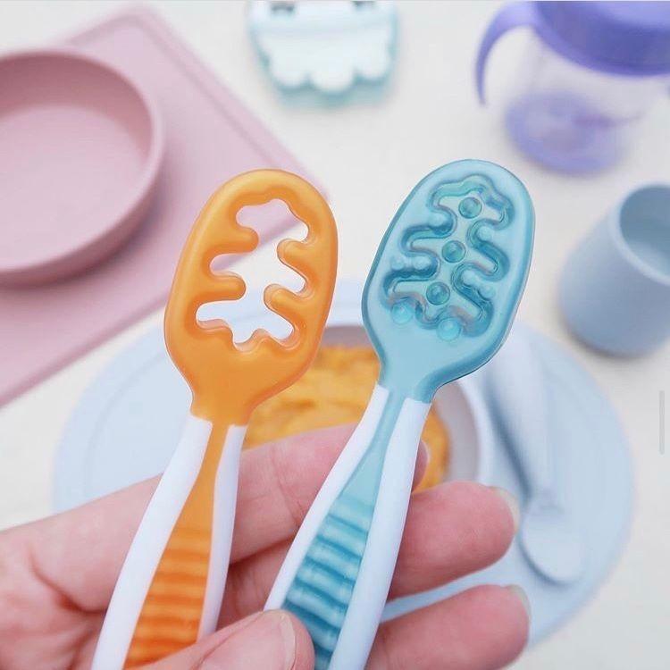 NumNum Pre-Spoon GOOtensils 2 Pack (More colours available!), Babies ...
