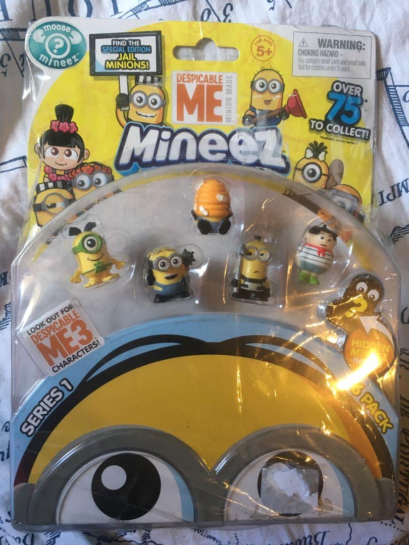Original Despicable Me Minions 6 Pack Moose Mineez - Series 1, Hobbies ...