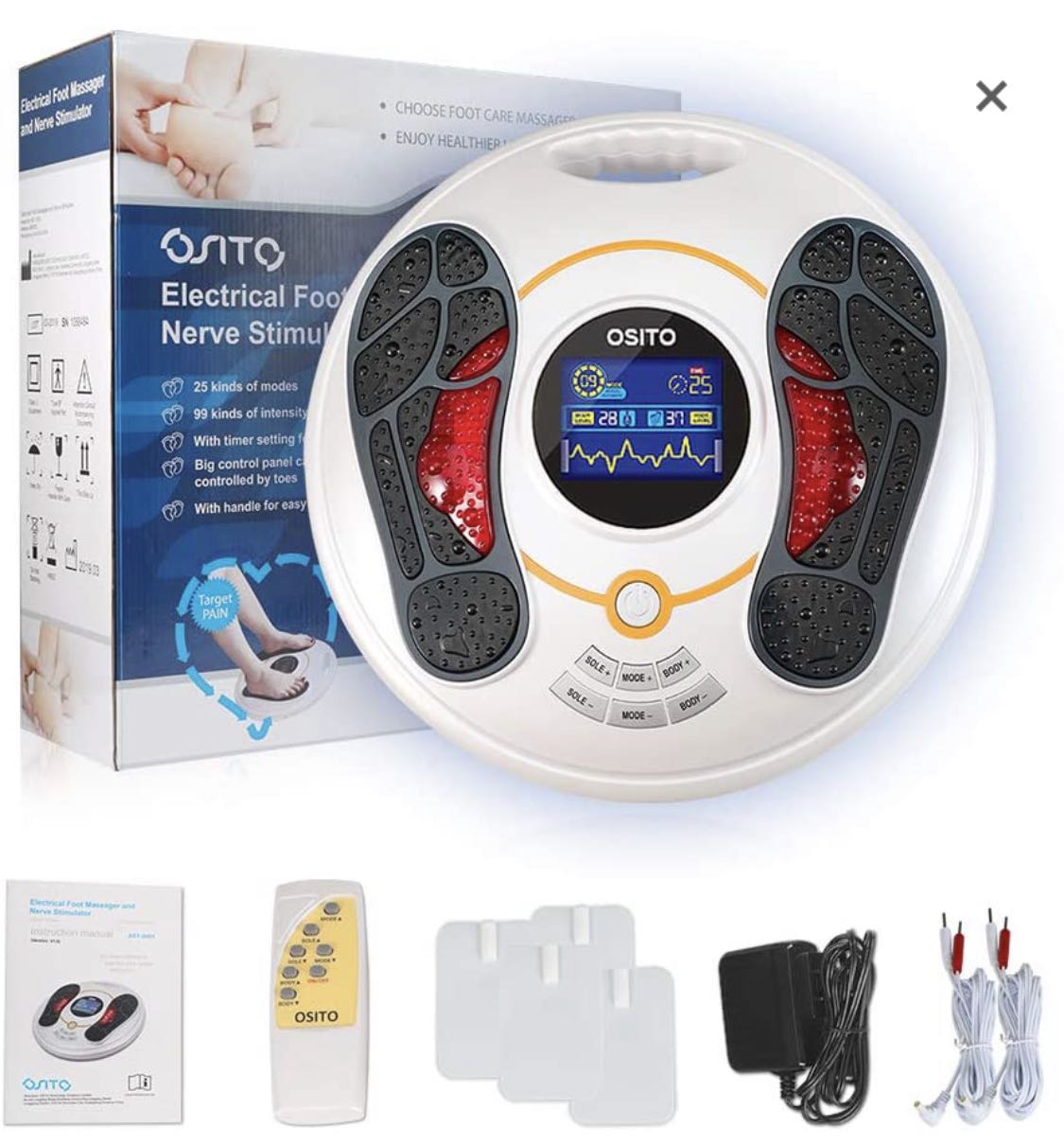 OSITO Circulation System & Nerve Muscle Stimulator - Improves Foot ...