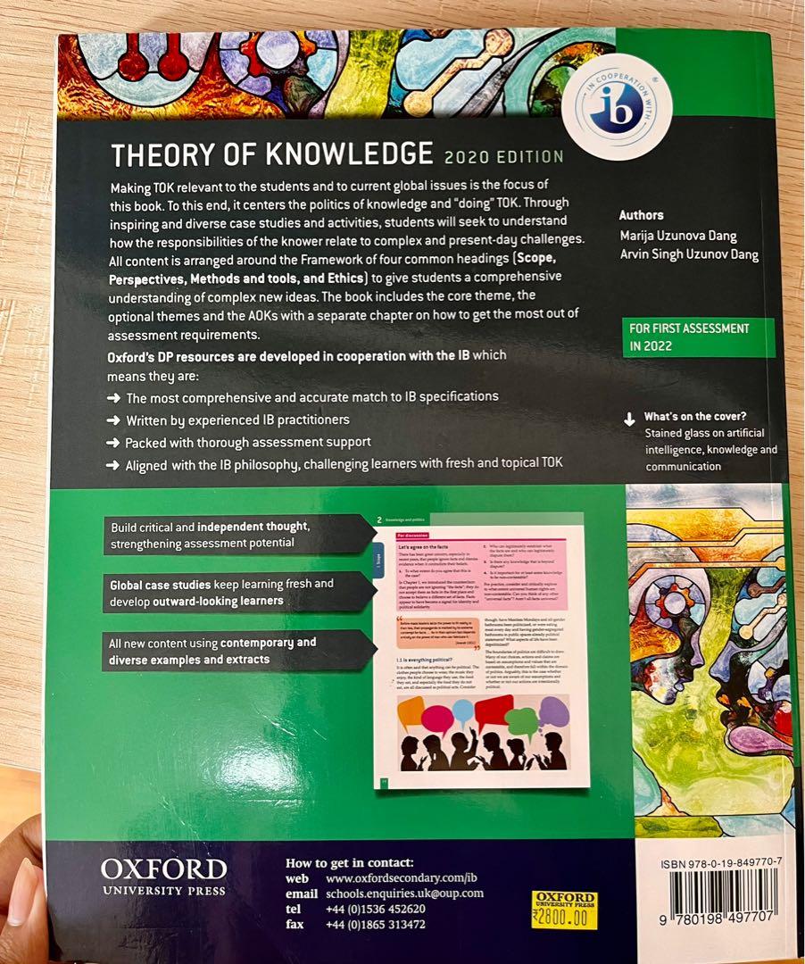 Oxford IB Theory of Knowledge (TOK) textbook, Hobbies & Toys, Books ...