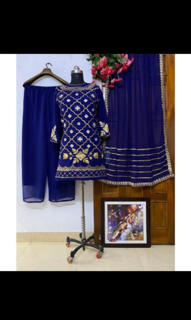 Pakistani dress full zari work embroidery, Women's Fashion, Dresses ...