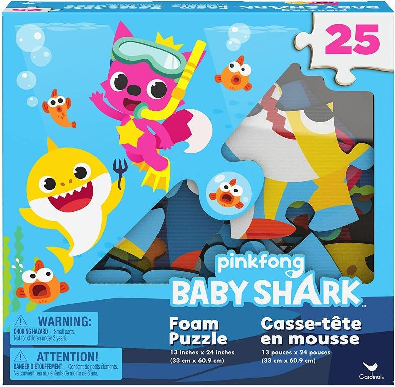 Pinkfong Baby Shark Foam Jigsaw Puzzle (25 Pcs), Hobbies & Toys, Toys ...