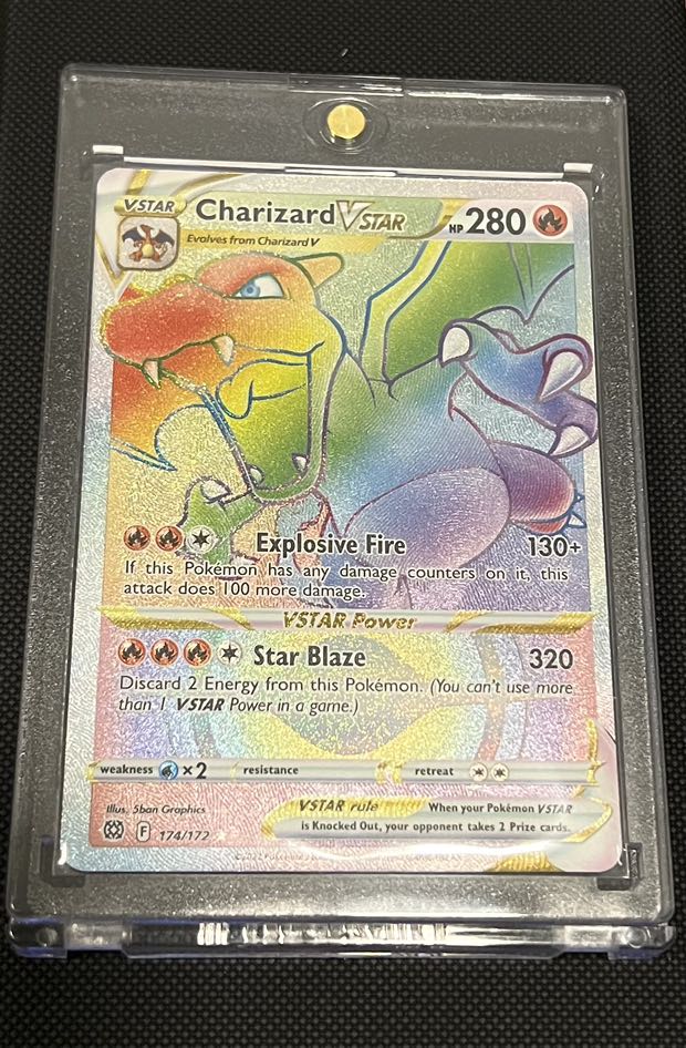 Pokemon TCG Charizard V Star Rainbow Rare, Hobbies & Toys, Toys & Games ...