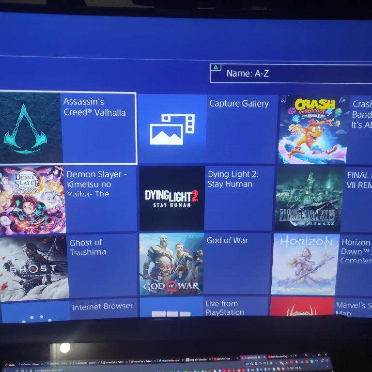 PS4 Fat 2nd Gen 1TB Jailbreak with 17 games and 2 controllers, Video ...