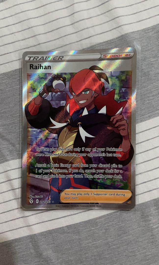 Raihan Full Art Evolving Skies, Hobbies & Toys, Toys & Games on Carousell