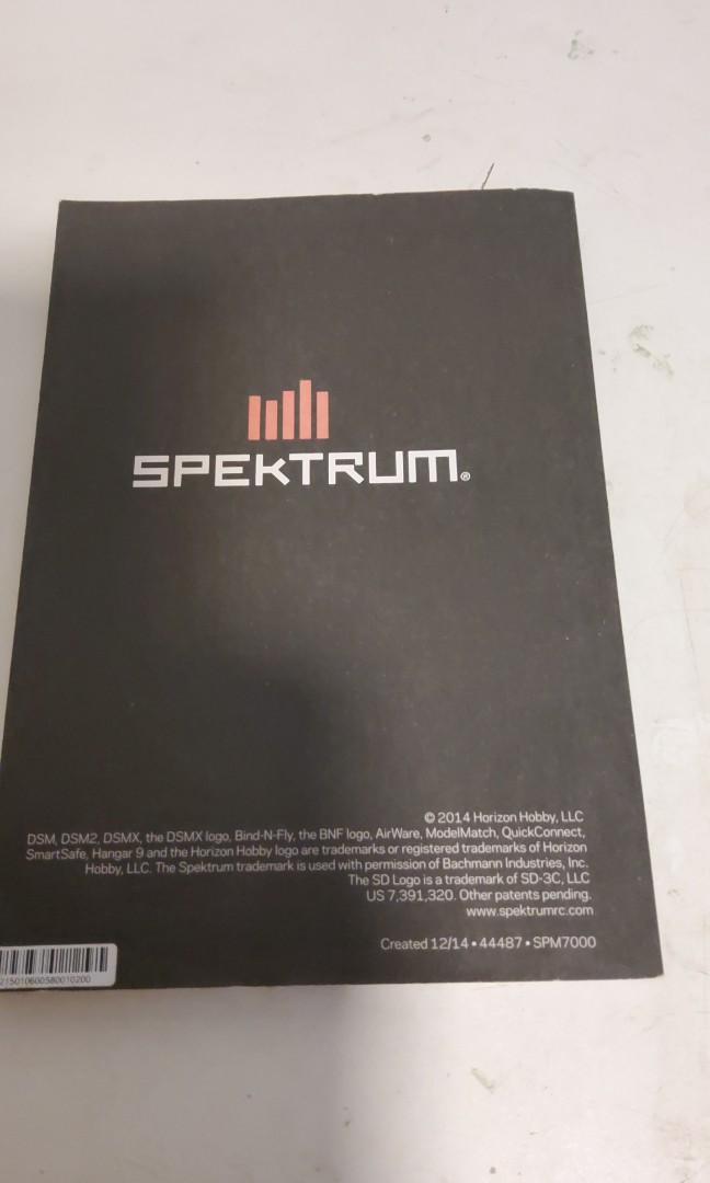 Rc helicopter spektrum DX7 manual, Hobbies & Toys, Toys & Games on ...