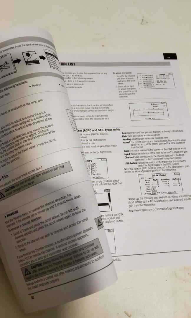 Rc helicopter spektrum DX7 manual, Hobbies & Toys, Toys & Games on ...