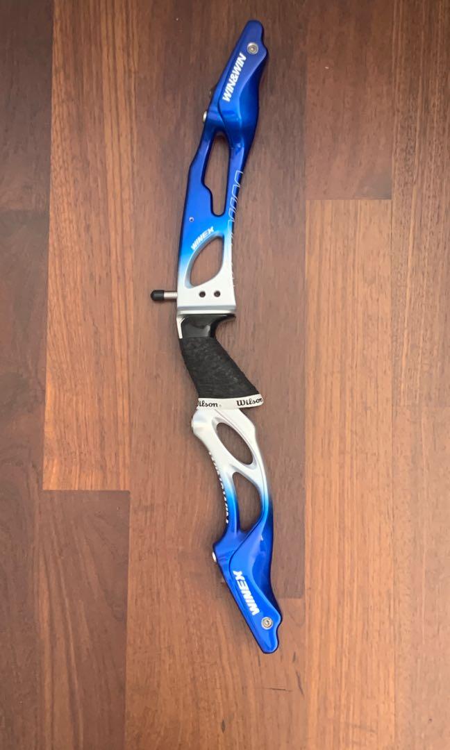 Recurve Riser WINEX 25” V1 by WIN&WIN Archery (WIAWIS), Blue-White ...