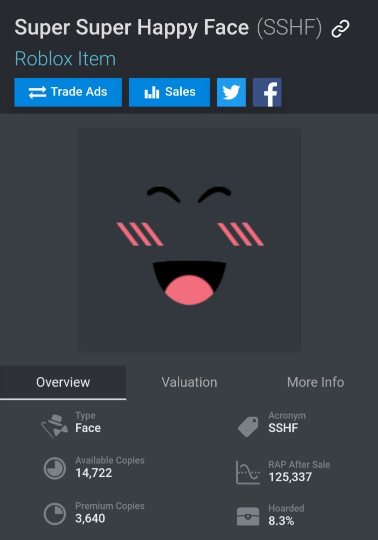 Roblox Demand Limited - SSHF, Video Gaming, Gaming Accessories, In-Game ...