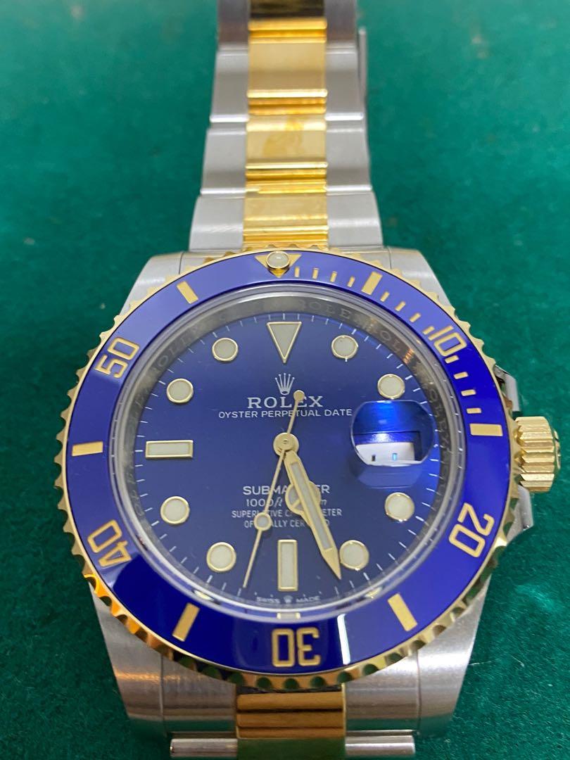 Rolex Submariner (Complete Set) 126613LB Blue Dial with Half Gold ...