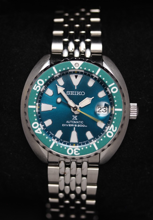 Seiko JDM Mini Turtle Green Dial SBDY083, Men's Fashion, Watches ...