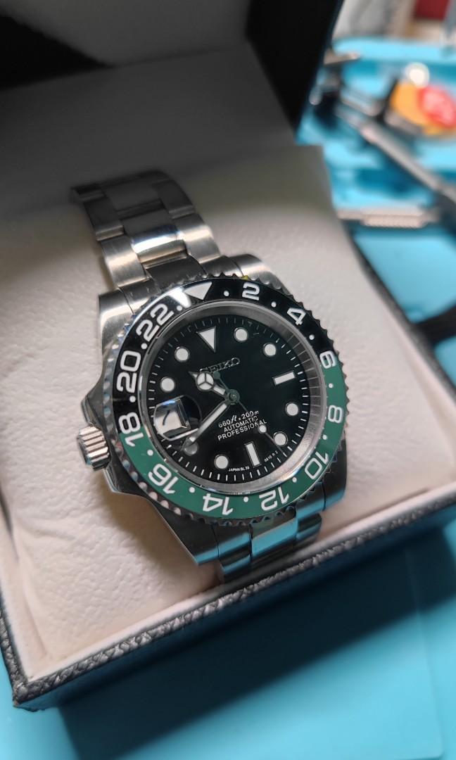 Seiko Mod - Lefty GMT, Luxury, Watches on Carousell