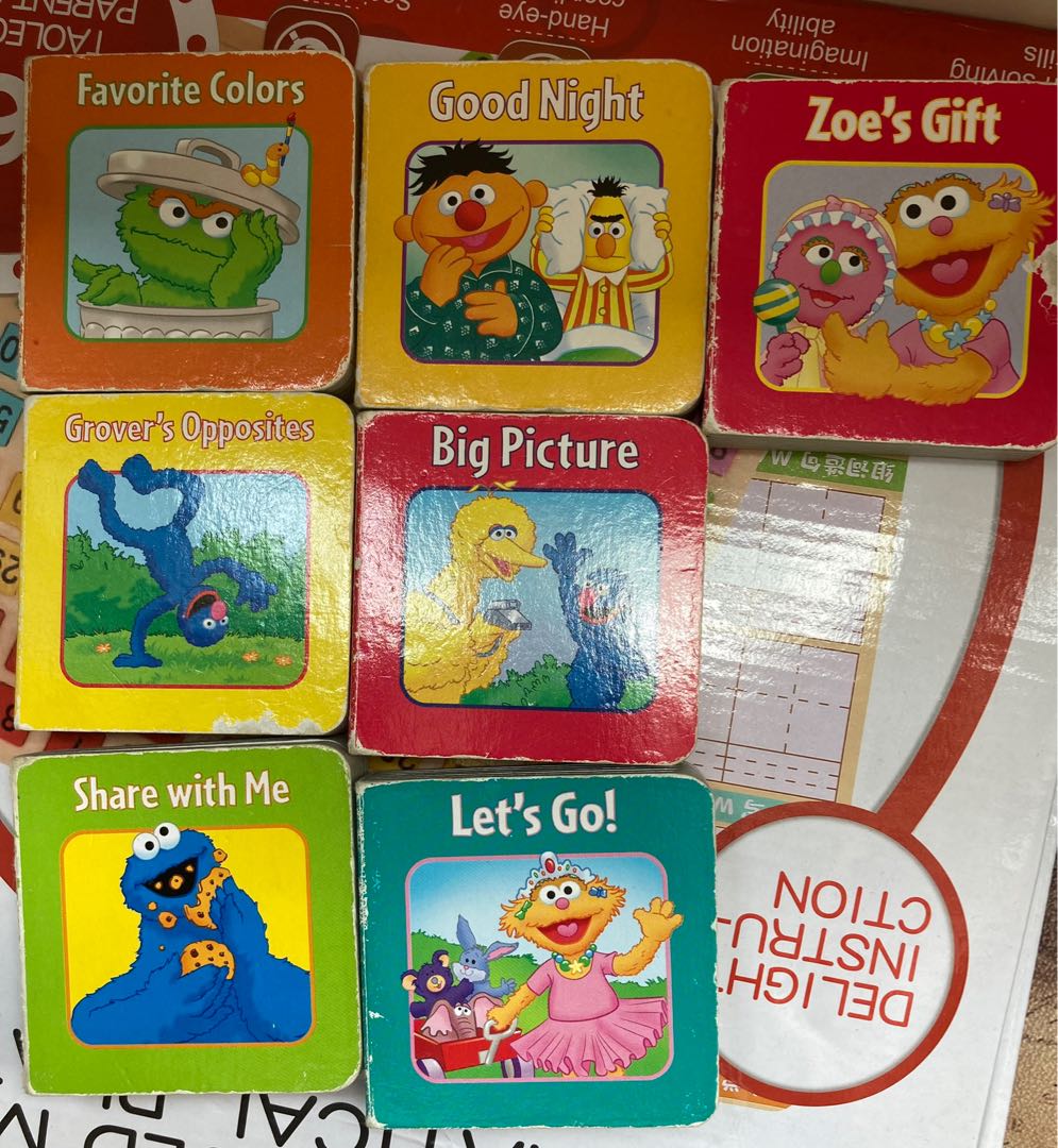 Sesame Street baby books ($20/7), 兒童＆孕婦用品, 嬰兒玩具 - Carousell