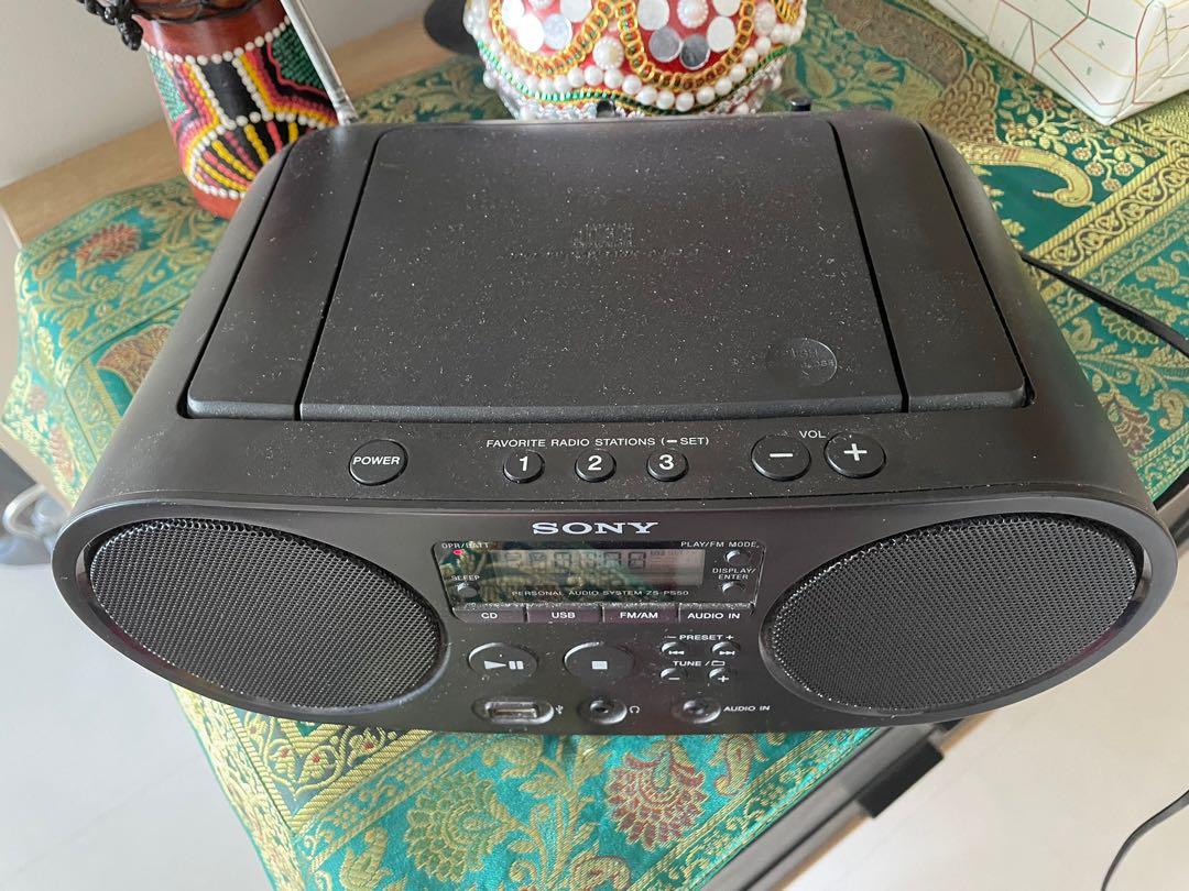 Sony music player with CD, FM, USB and aux input, Audio, Portable Music ...