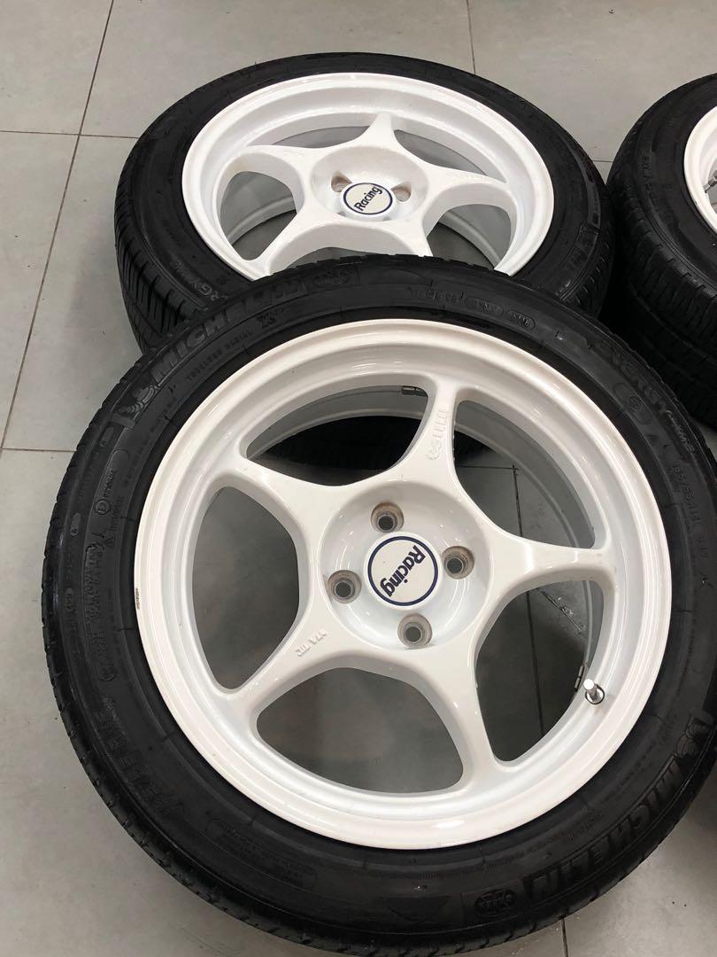 Sport Rim Enkei RPO1 16x7jj pcd100, Auto Accessories on Carousell