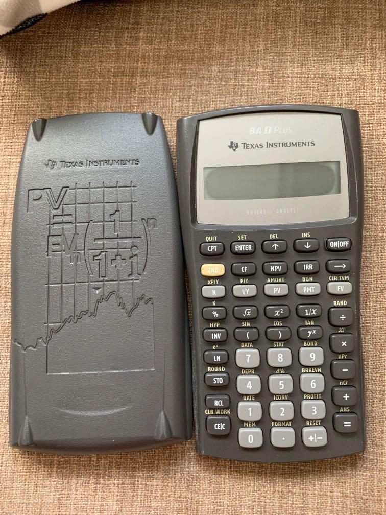Texas Instruments BA-II Plus Adv. Financial Calculator, Hobbies & Toys ...