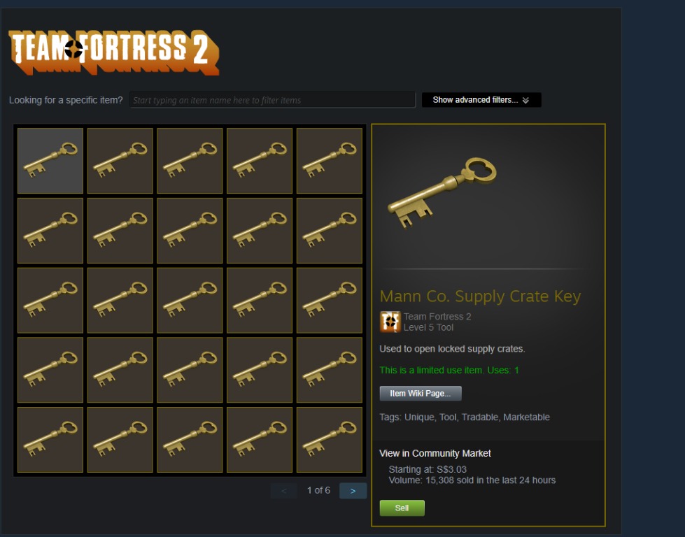 TF2 Keys (currently in stock), Video Gaming, Gaming Accessories, In ...