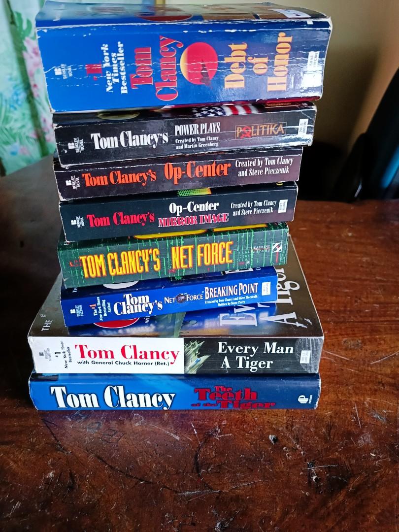 Tom Clancy collection books, Hobbies & Toys, Books & Magazines, Fiction ...