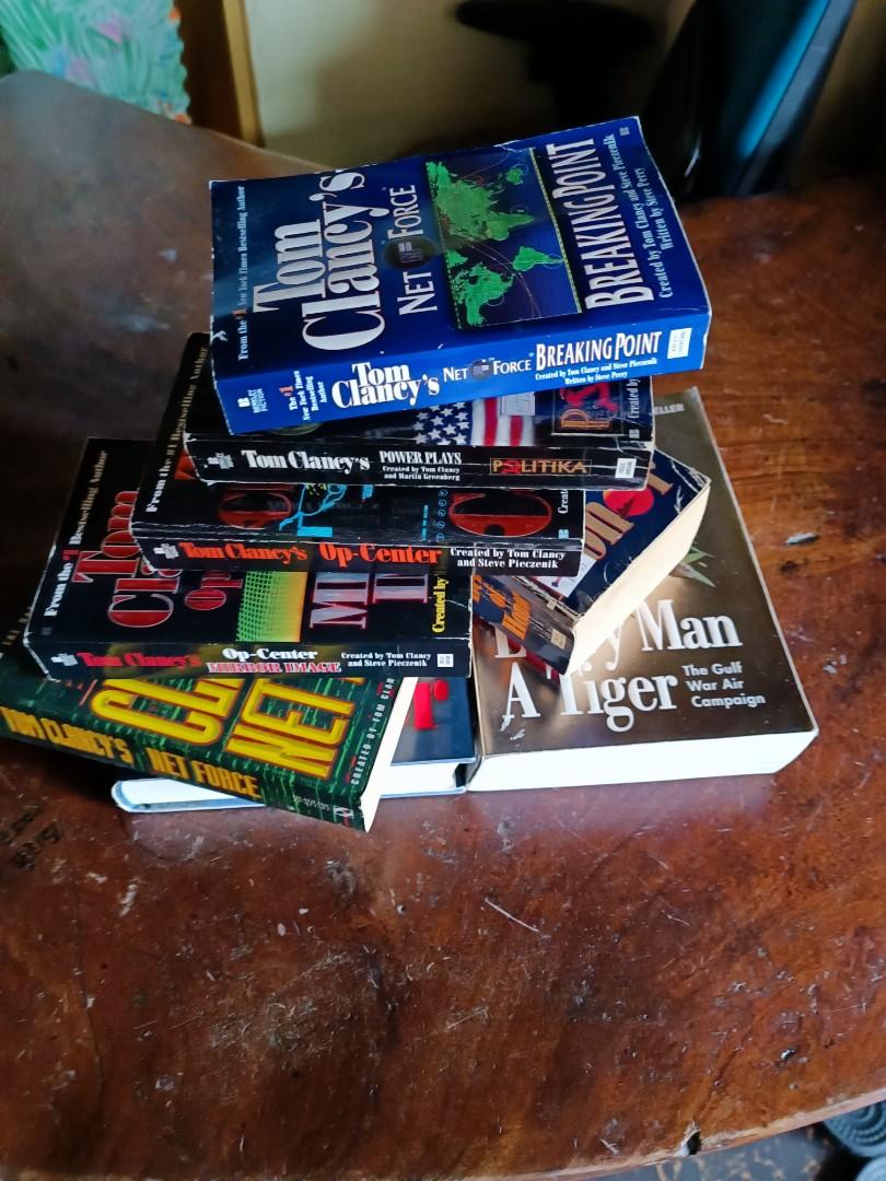 Tom Clancy collection books, Hobbies & Toys, Books & Magazines, Fiction ...