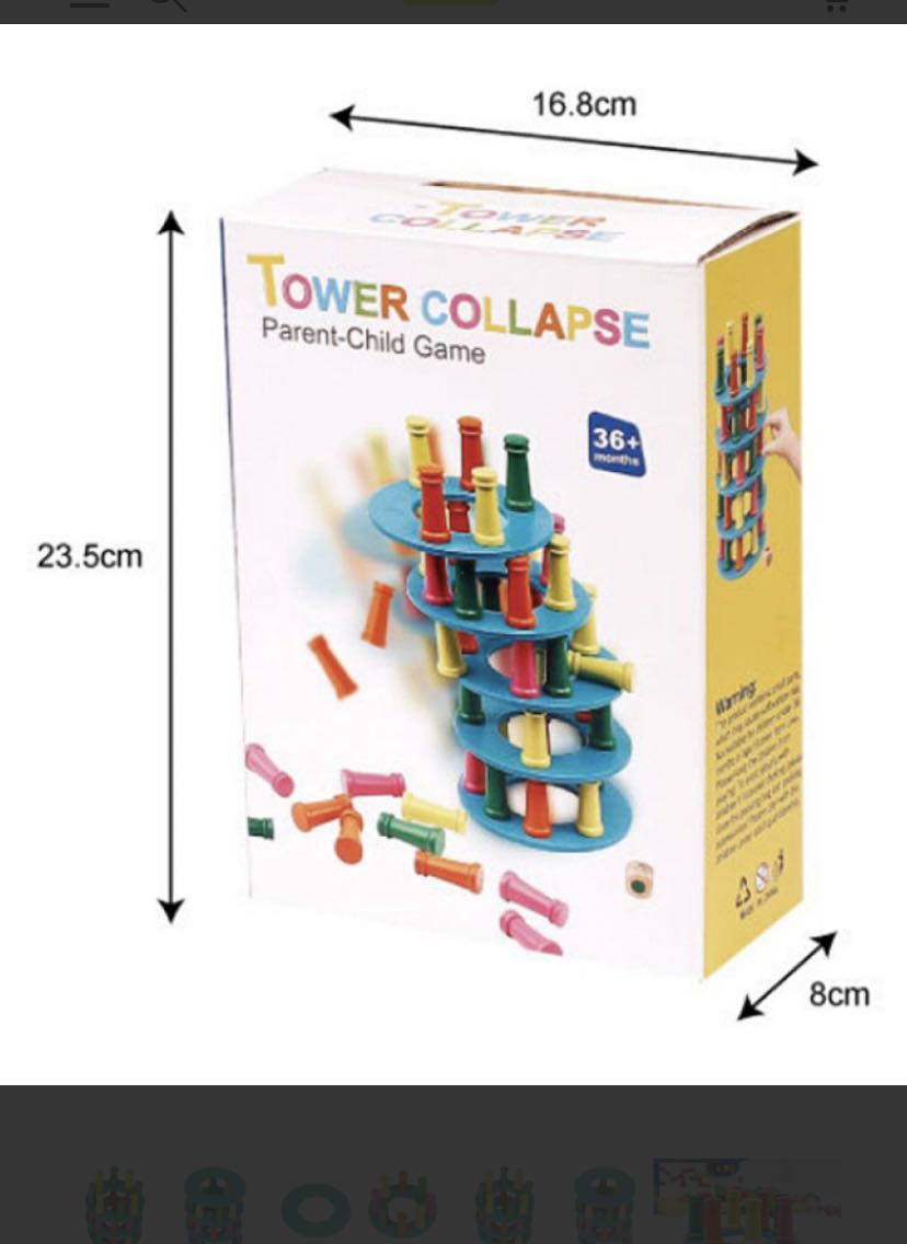 Tower collapse game, Hobbies & Toys, Toys & Games on Carousell