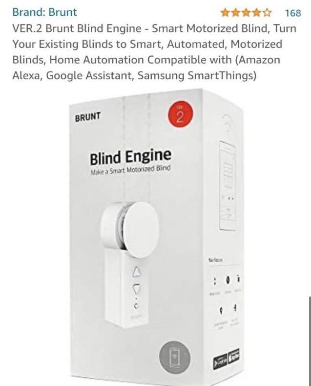 VER.2 Brunt Blind Engine - Smart Motorized Blind, Furniture & Home ...