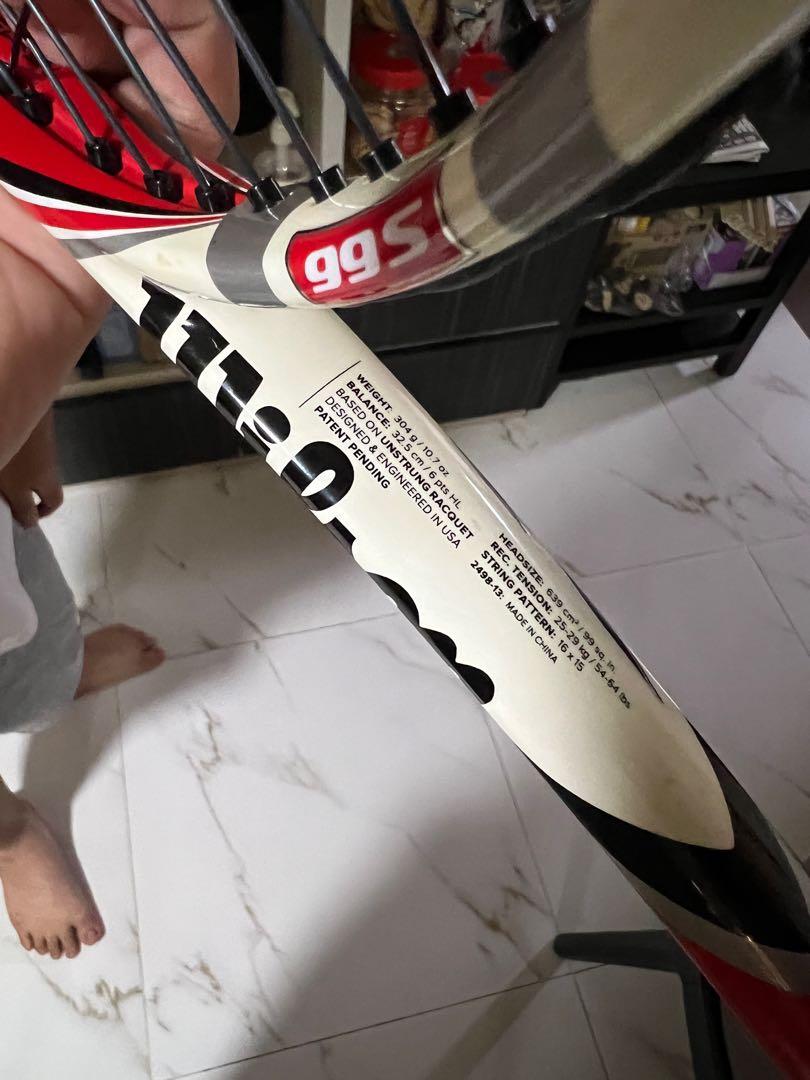Wilson steam 99S tennis racquet, Sports Equipment, Sports & Games ...