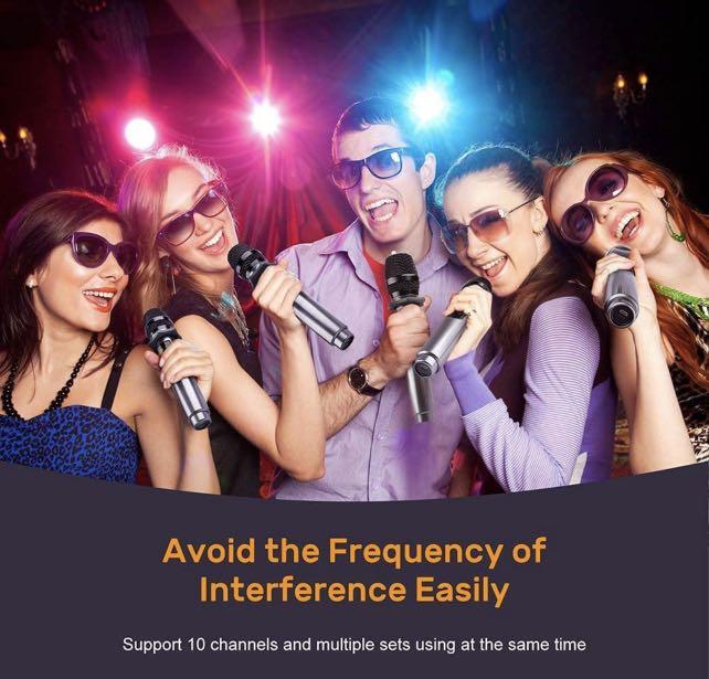 Wireless Microphone, LEKATO K380S Rechargeable Wireless Microphone ...