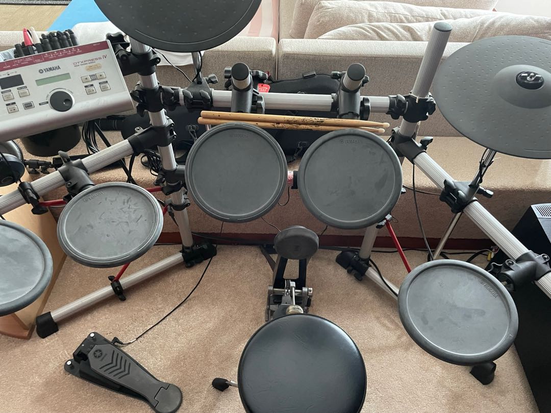 Yamaha Drum Set DTXpress IV, Hobbies & Toys, Music & Media, Musical ...