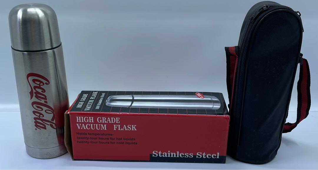18/8 stainless steel Coca Cola vacuum flask with carrier bag, TV & Home ...