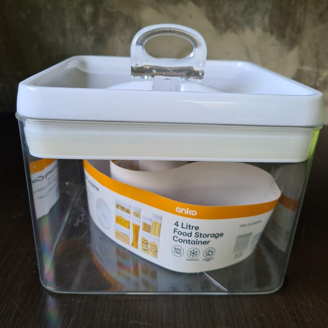 4 PCS. CLEAR STORAGE/FRIDGE CONTAINERS - (MULTI-PURPOSE) TAKE-ALL ...